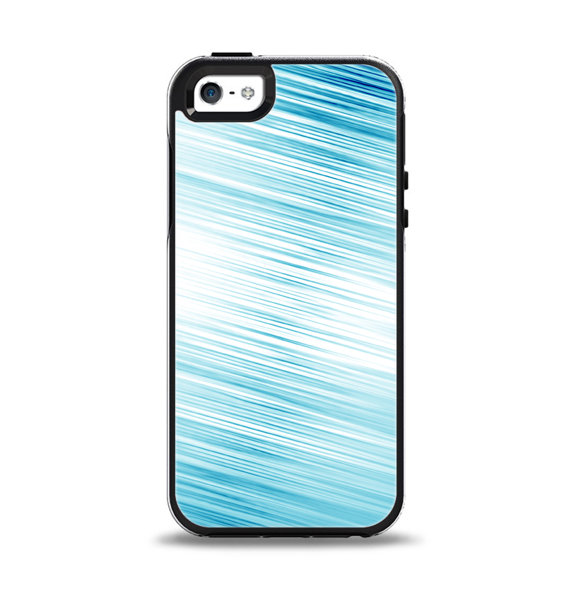 The Bright Diagonal Blue Streaks Apple iPhone 5-5s Otterbox Symmetry C ...
