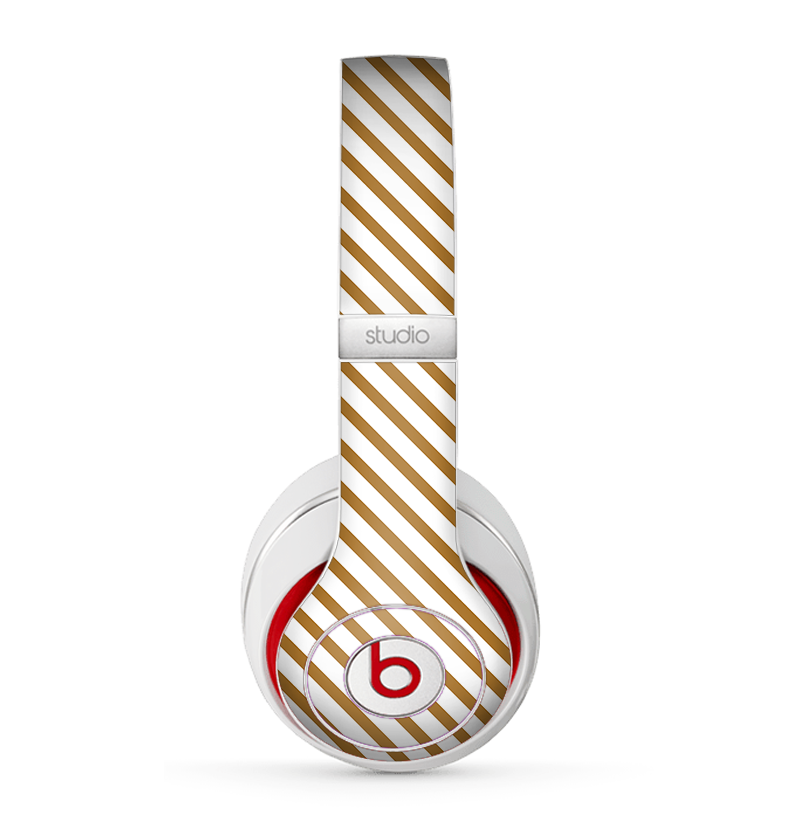 The Brown & White Striped Pattern Skin for the Beats by Dre Studio (20 ...