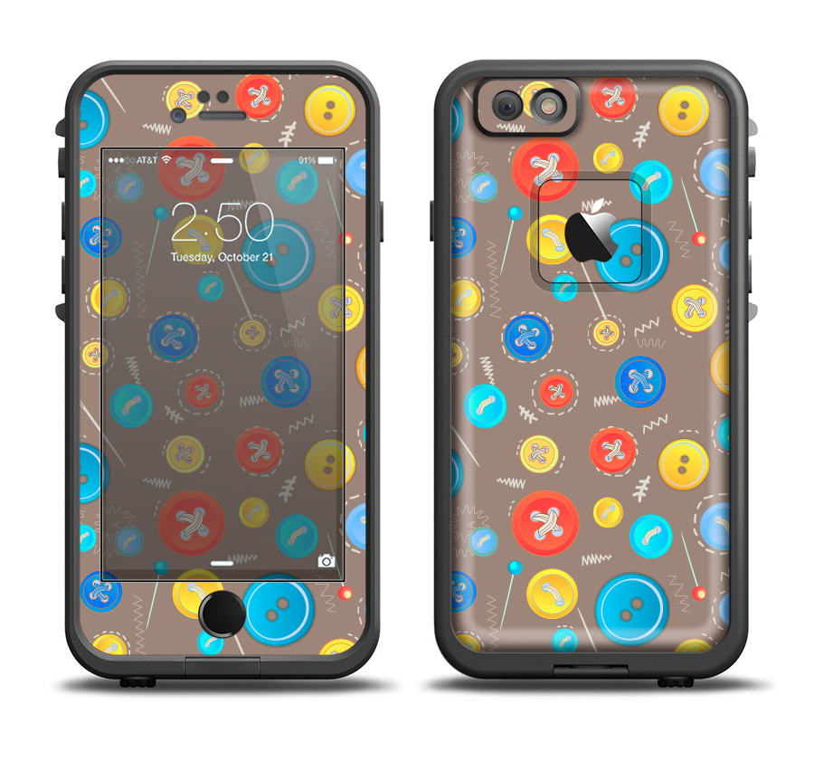 the colored buttons and needles Apple iPhone 6/6s Plus LifeProof Fre ...