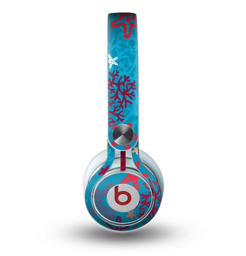 The Colorful Blue and Red Starfish Shapes Skin for the Beats by Dre Mi ...