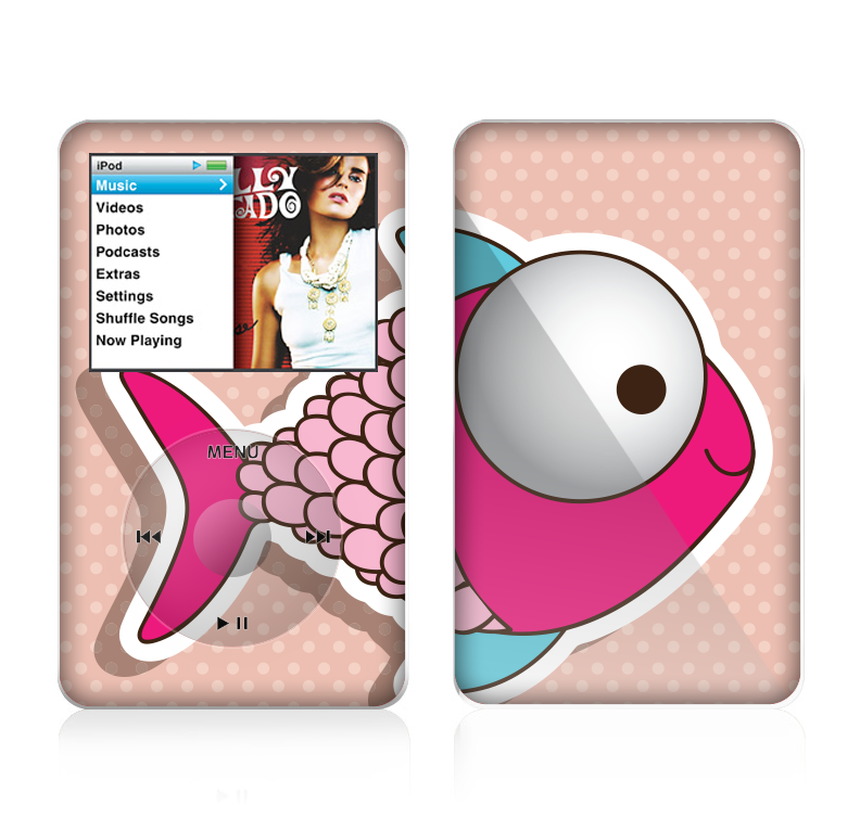 The Colorful Vector Big-Eyed Fish Skin For The Apple iPod Classic ...
