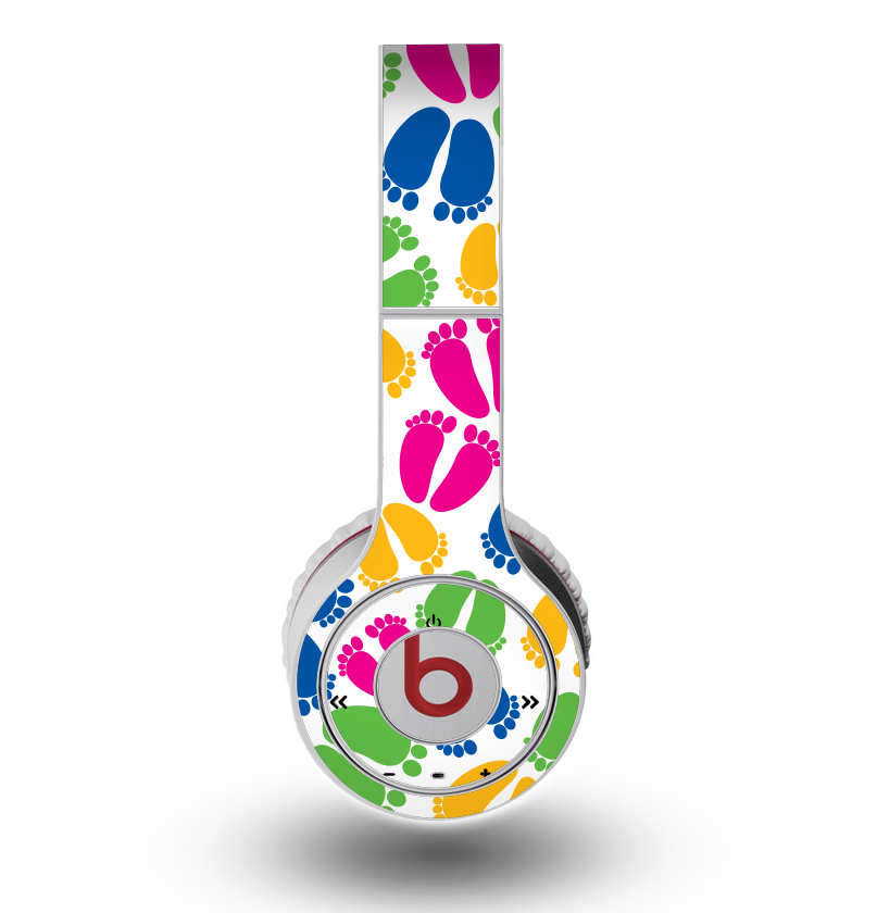 The Colorful Vector Footprints Skin for the Original Beats by Dre Wire ...