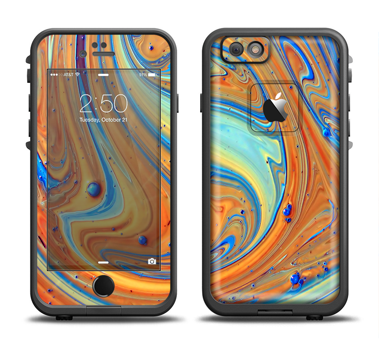 the colorful wet paint mixture Apple iPhone 6/6s Plus LifeProof Fre ...
