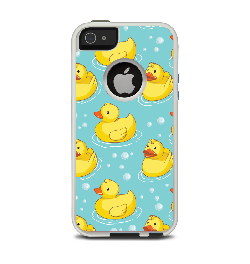 The Cute Rubber Duckees Apple iPhone 5-5s Otterbox Commuter Case Skin ...