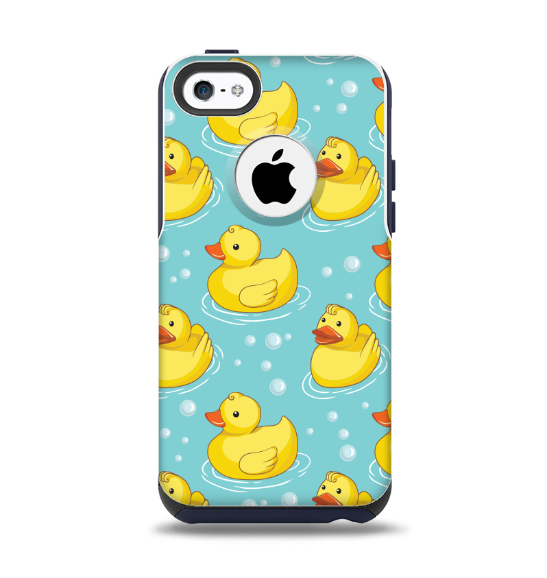 The Cute Rubber Duckees Apple iPhone 5c Otterbox Commuter Case Skin Se ...