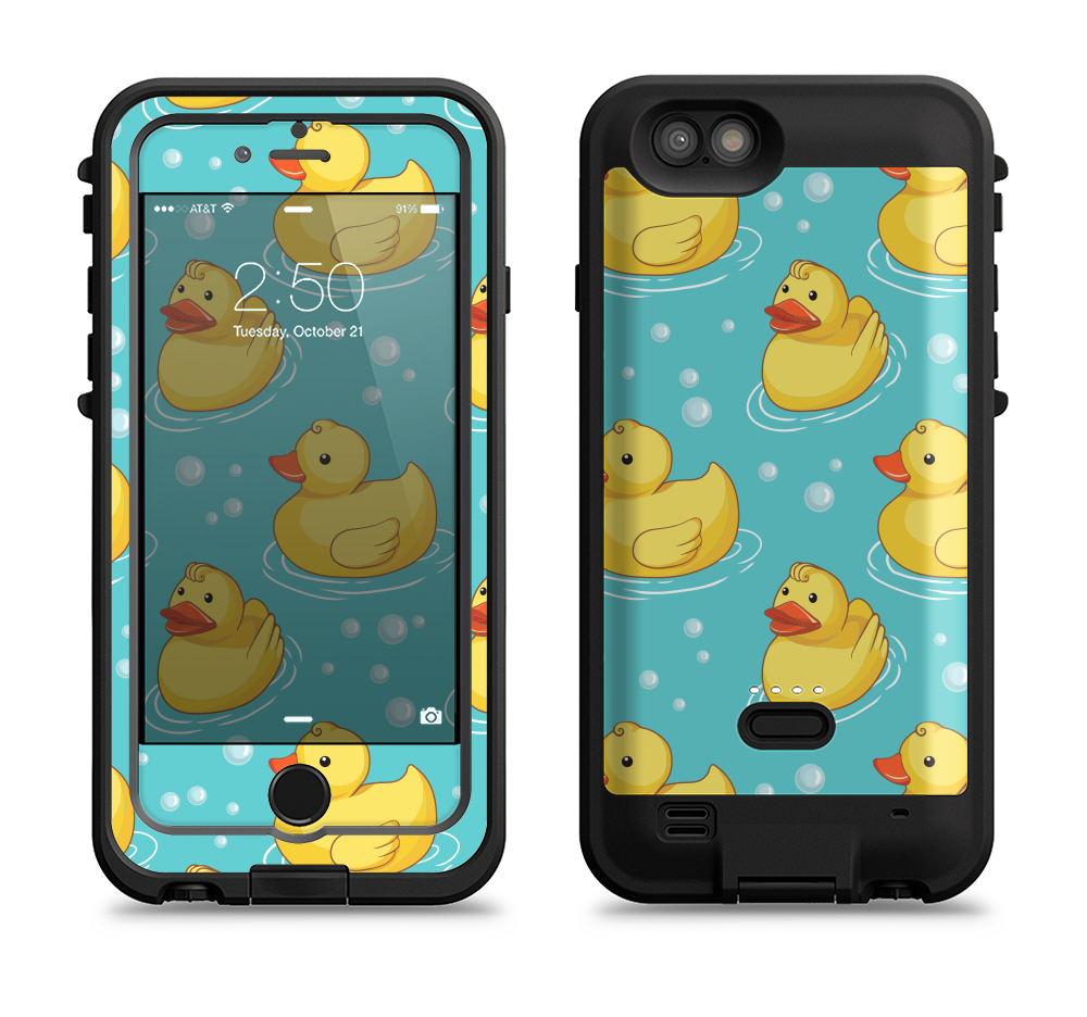 the cute rubber duckees Apple iPhone 6/6s LifeProof Fre POWER Case Skin ...