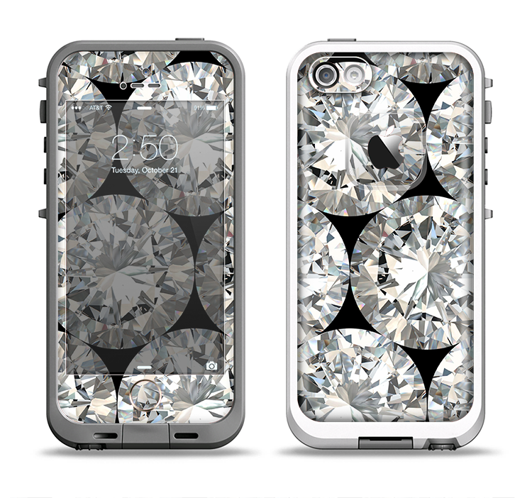 The Diamond Pattern Apple iPhone 5-5s LifeProof Fre Case Skin Set ...