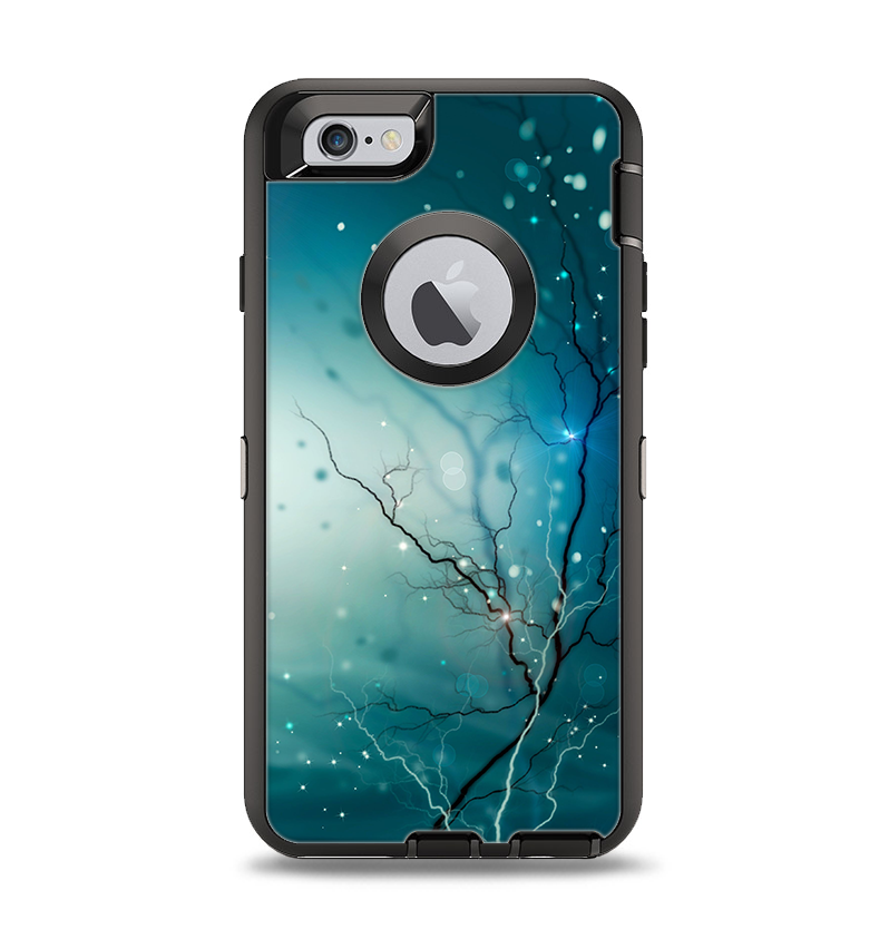 The Electric Teal Volts Apple iPhone 6 Otterbox Defender Case Skin Set ...