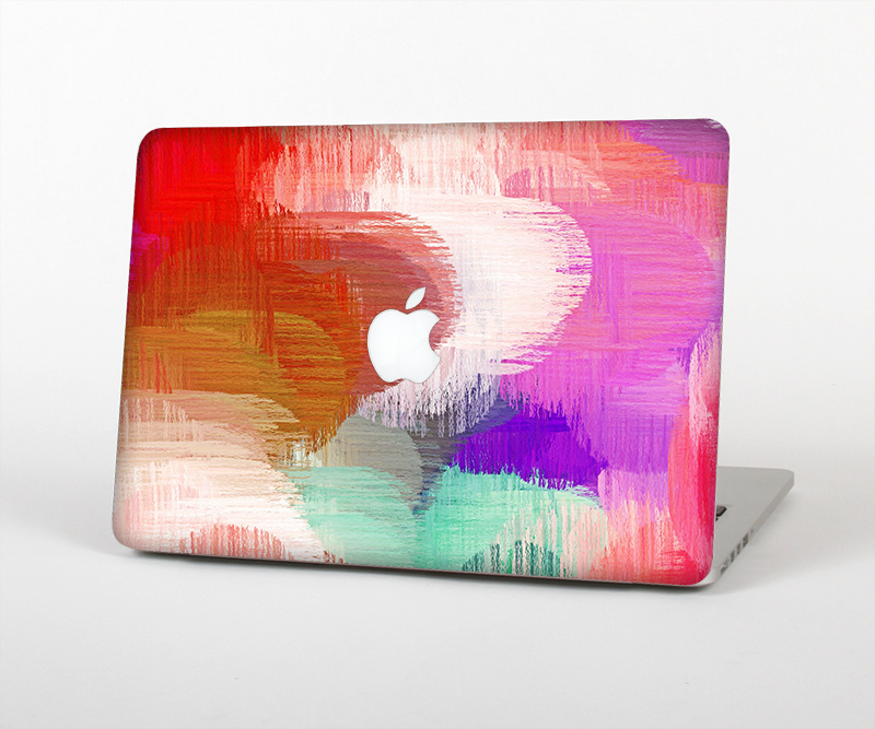 The Faded Neon Painted Hearts Skin Set for the Apple MacBook Pro 15" w ...