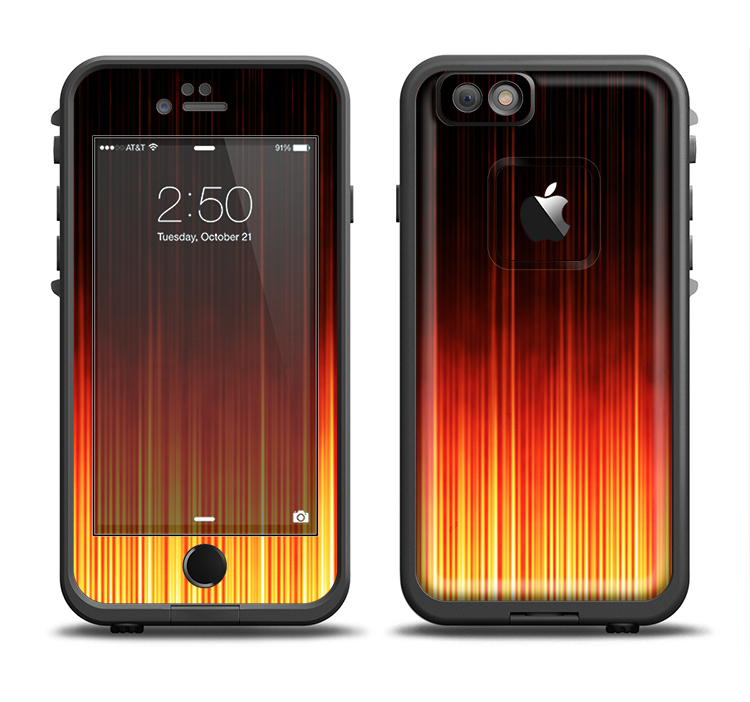 the fiery glowing gradient stripes Apple iPhone 6/6s Plus LifeProof Fre ...