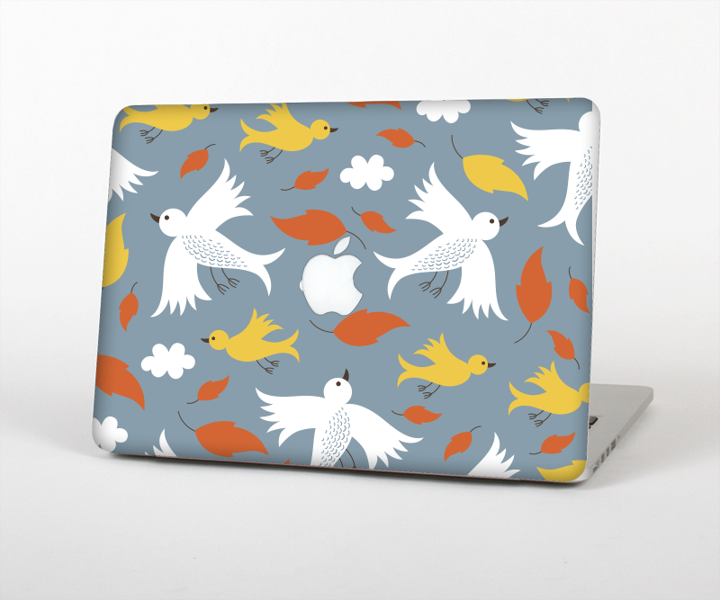 The Flying Vector Birds Pattern Skin Set for the Apple MacBook Pro 15 ...