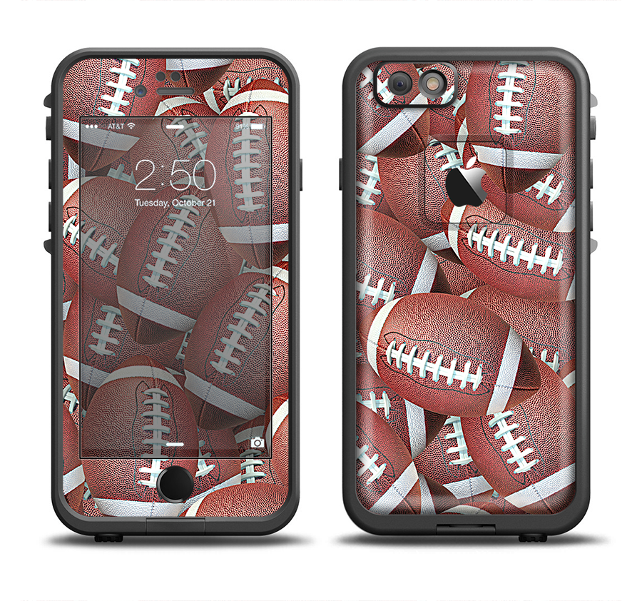 the football overlay Apple iPhone 6/6s Plus LifeProof Fre Case Skin Set ...