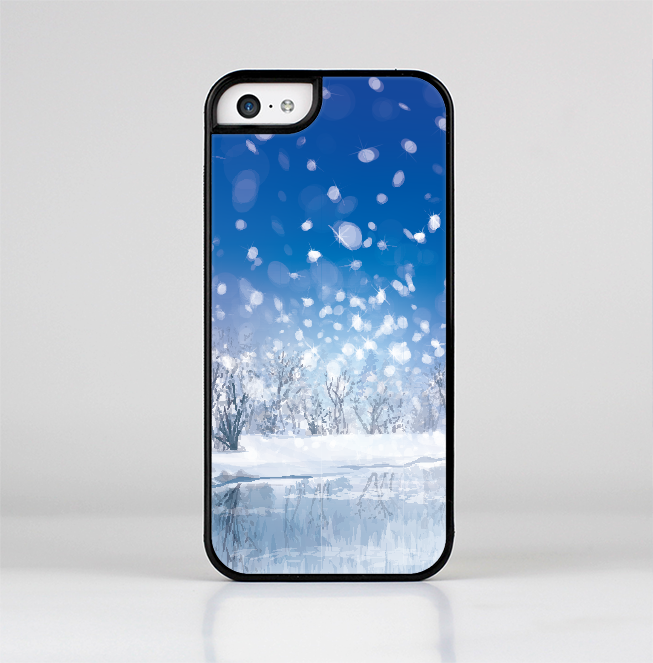 The Frozen Snowfall Pond Skin-Sert for the Apple iPhone 5c Skin-Sert C ...