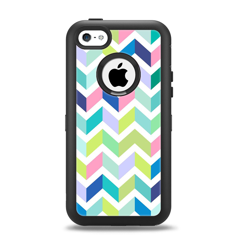 The Fun Colored Vector Segmented Chevron Pattern Apple iPhone 5c Otter ...