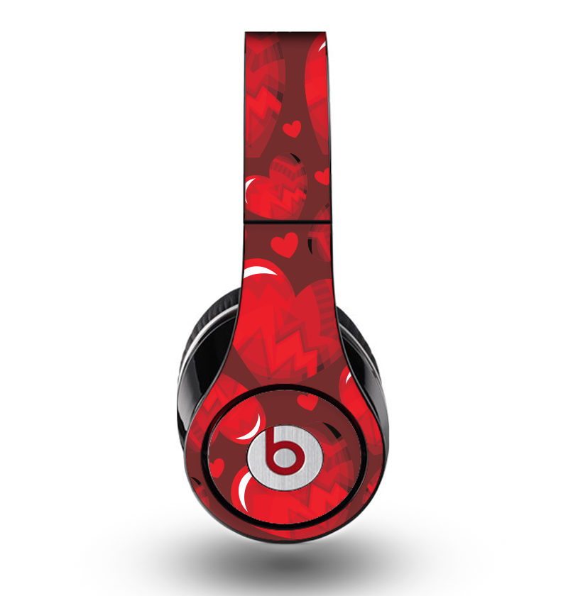 The Glossy Electric Hearts Skin for the Original Beats by Dre Studio H ...