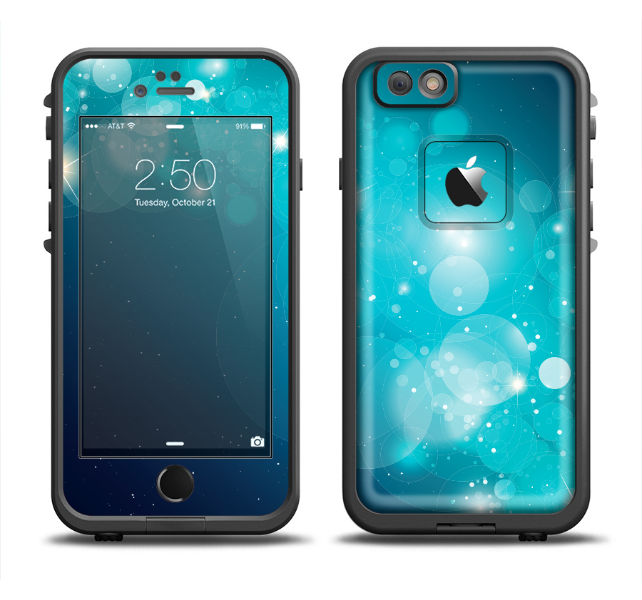 the glowing blue teal translucent circles Apple iPhone 6/6s Plus ...