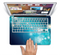 The Glowing Blue & Teal Translucent Circles Skin Set for the Apple Mac ...