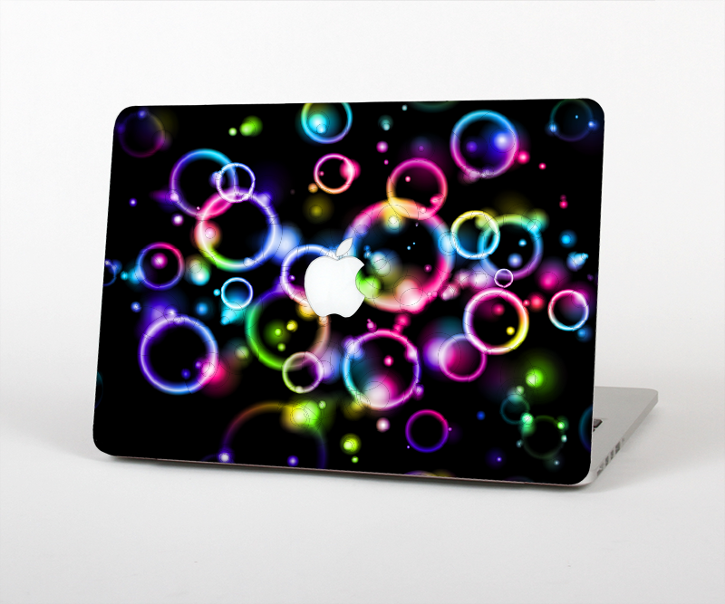 The Glowing Neon Bubbles Skin Set for the Apple MacBook Pro 15" with R ...