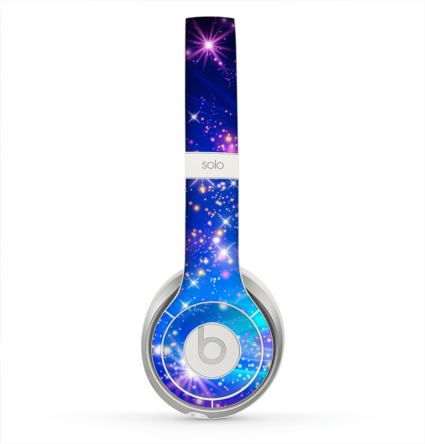 The Glowing Pink & Blue Starry Orbit Skin for the Beats by Dre Solo 2 ...