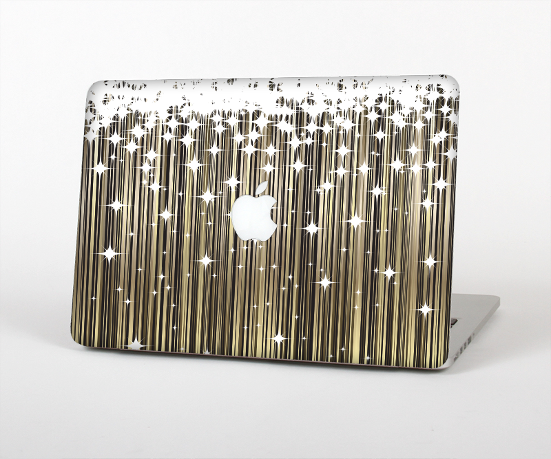 The Gold & White Shimmer Strips Skin Set for the Apple MacBook Pro 15 ...