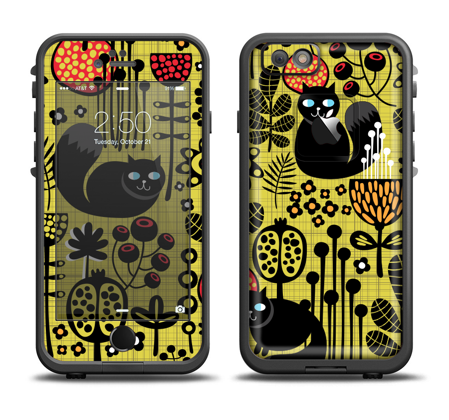 the gold vector fat cat illustration Apple iPhone 6/6s Plus LifeProof ...