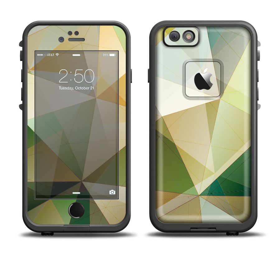 the green geometric gradient pattern Apple iPhone 6/6s Plus LifeProof ...