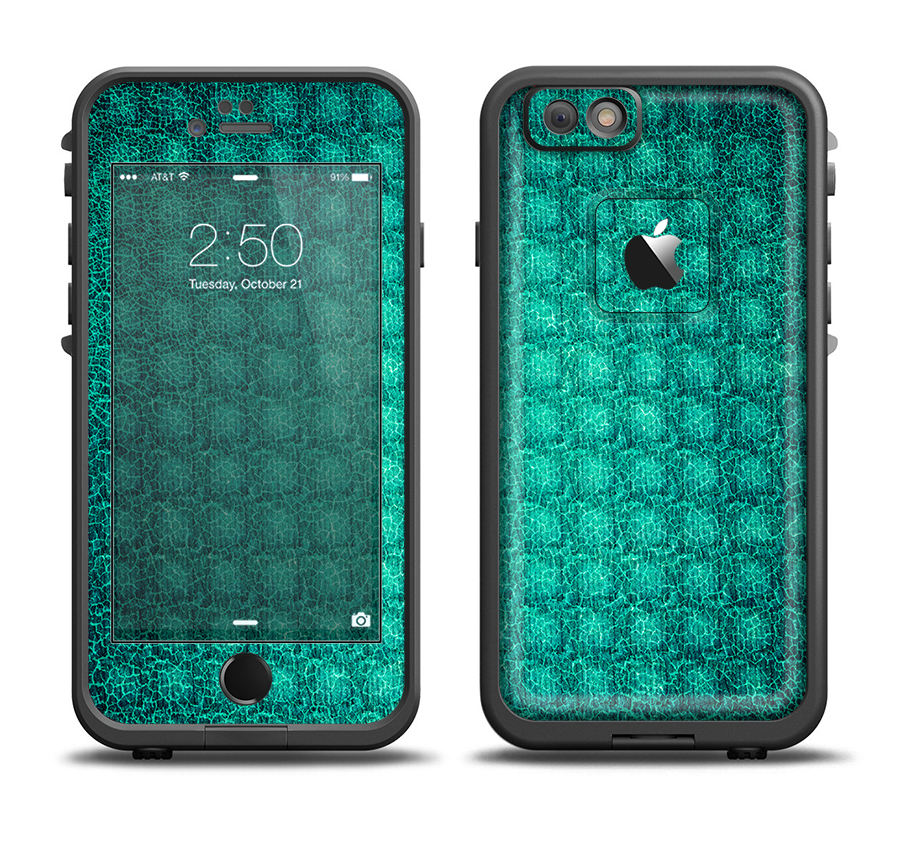 the green wavy abstract pattern Apple iPhone 6/6s Plus LifeProof Fre ...
