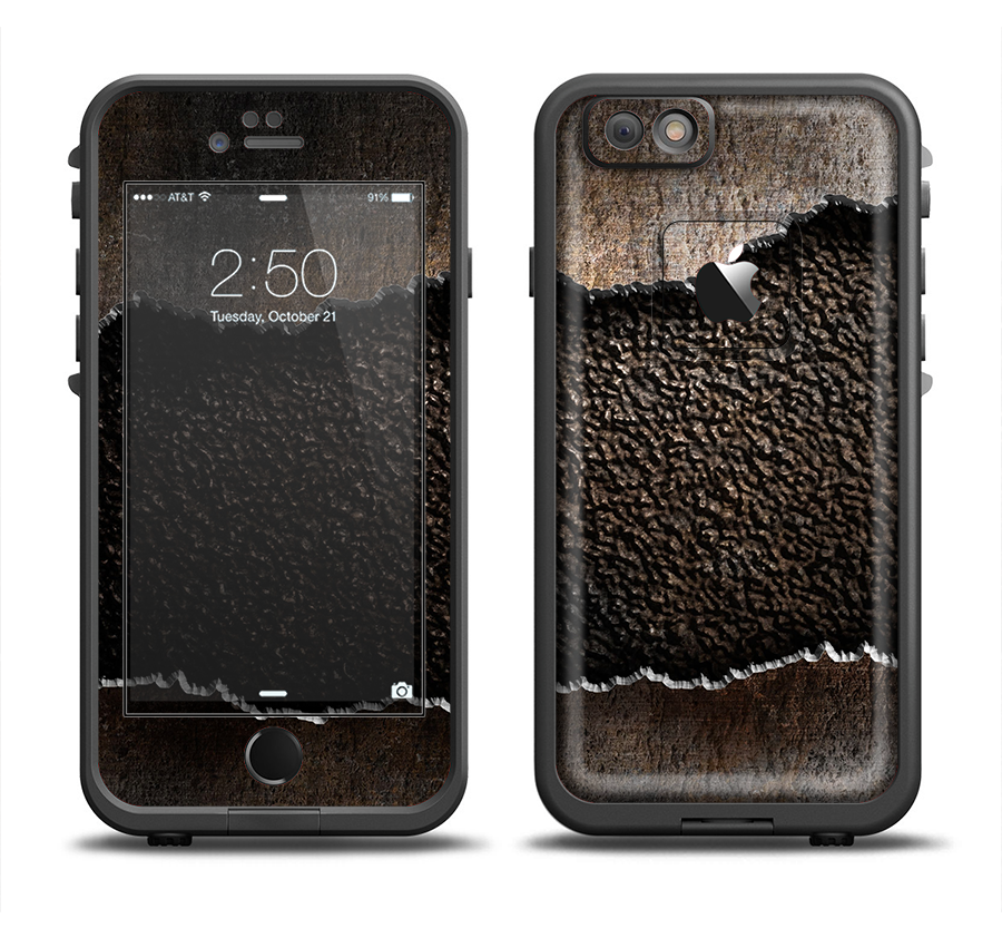 the grunge ripped metal with bevel Apple iPhone 6/6s Plus LifeProof Fre ...