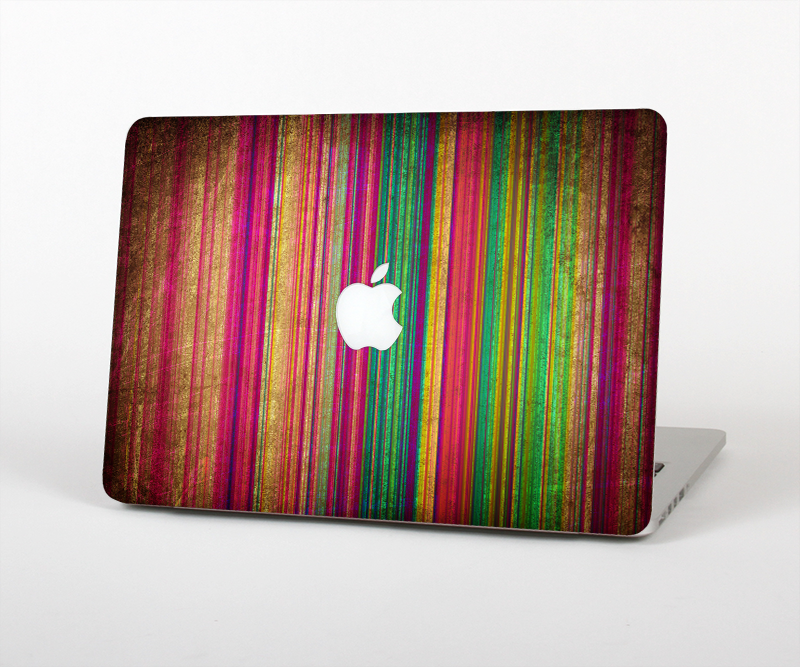 The Grunge Thin Vibrant Strips Skin Set for the Apple MacBook Pro 15 ...