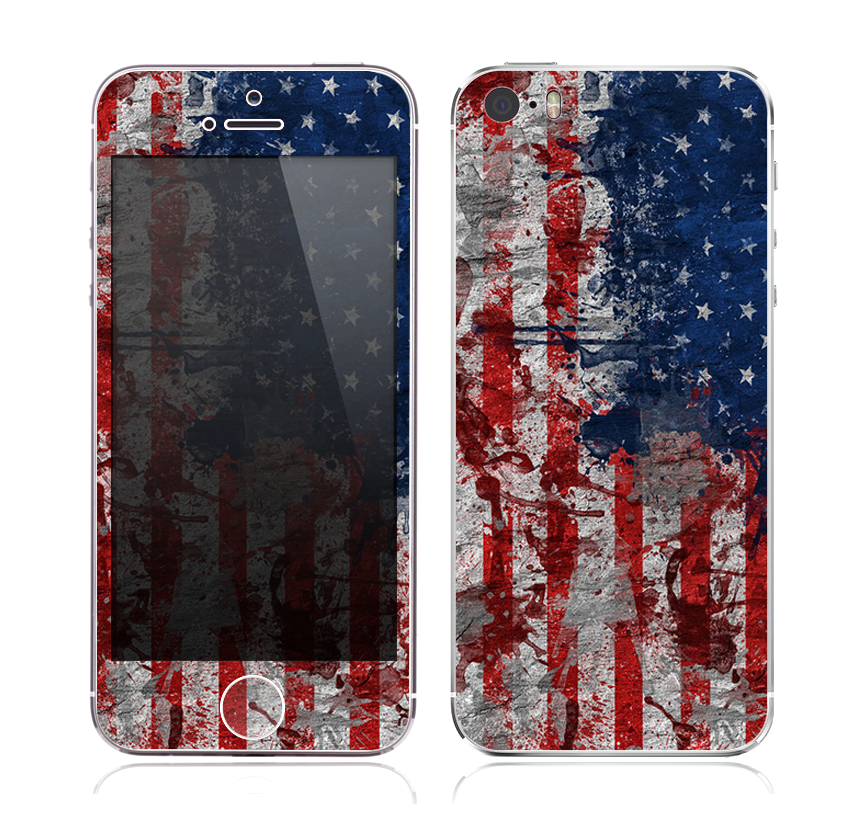 The Grungy American Flag Skin for the Apple iPhone 5s – DesignSkinz