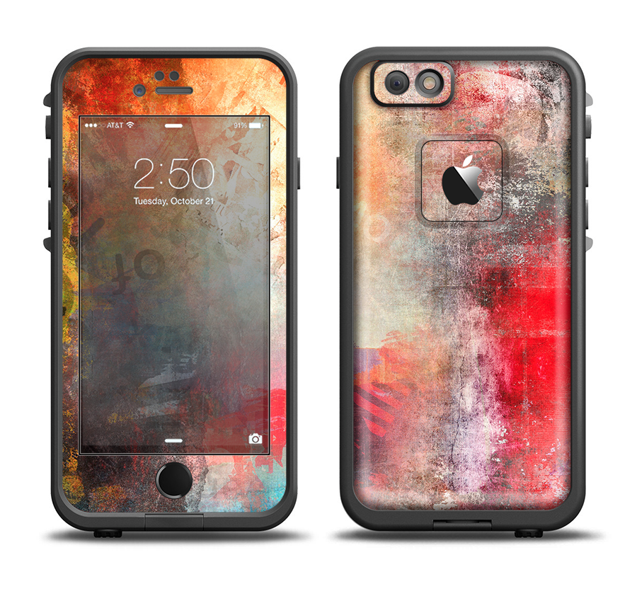 the grungy colorful faded paint Apple iPhone 6/6s Plus LifeProof Fre ...