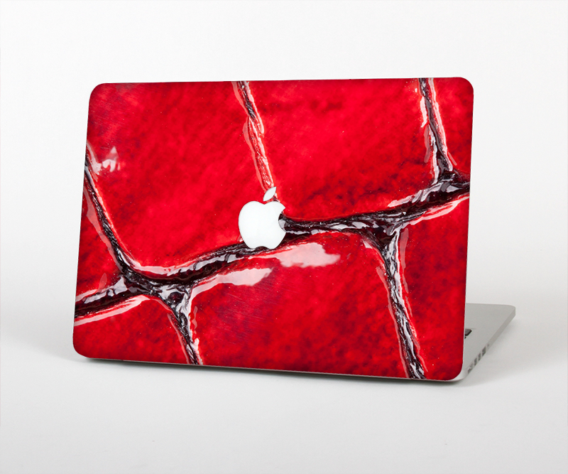 The Grungy Red Scale Texture Skin Set for the Apple MacBook Pro 15" wi ...