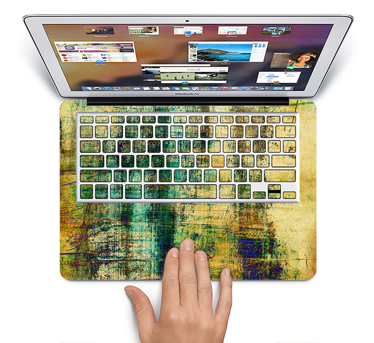 The Grungy Scratched Surface V3 Skin Set for the Apple MacBook Pro 15 ...