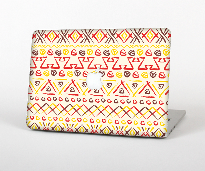 The Hand-Painted Vintage Aztek Pattern Skin Set for the Apple MacBook ...