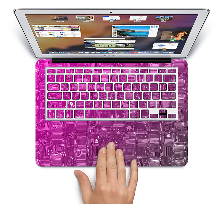 The Hot Pink Mercury Skin Set for the Apple MacBook Pro 15" with Retin ...