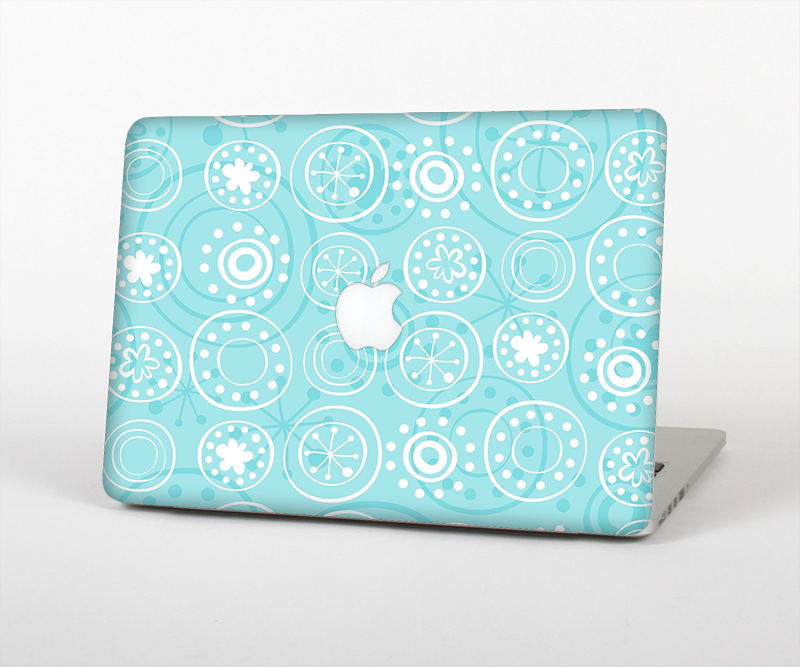 The Light Blue & White Swirls V3 Skin Set for the Apple MacBook Pro 15 ...