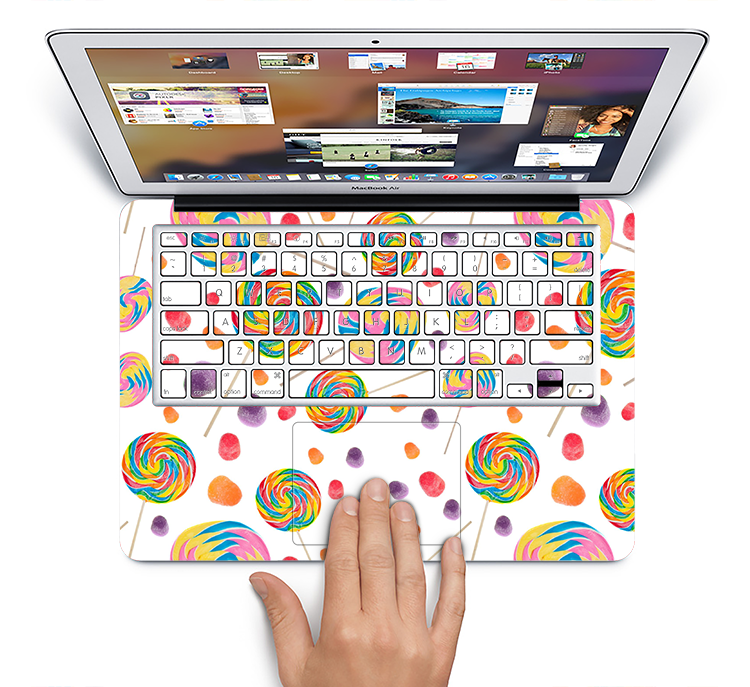 The Lollipop Candy Pattern Skin Set for the Apple MacBook Pro 15" with ...