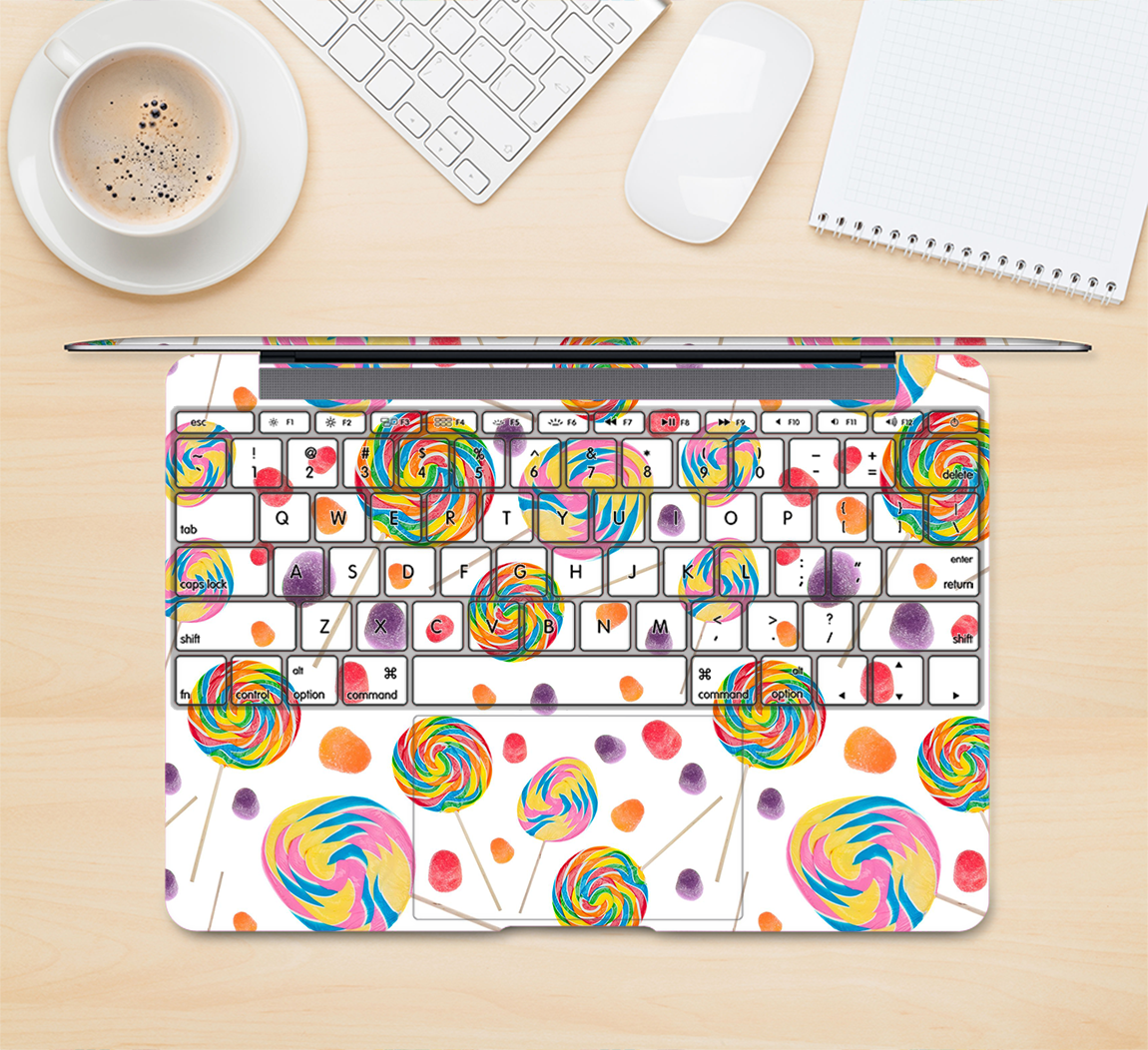 The Lollipop Candy Pattern Skin Kit for the 12" Apple MacBook (A1534 ...