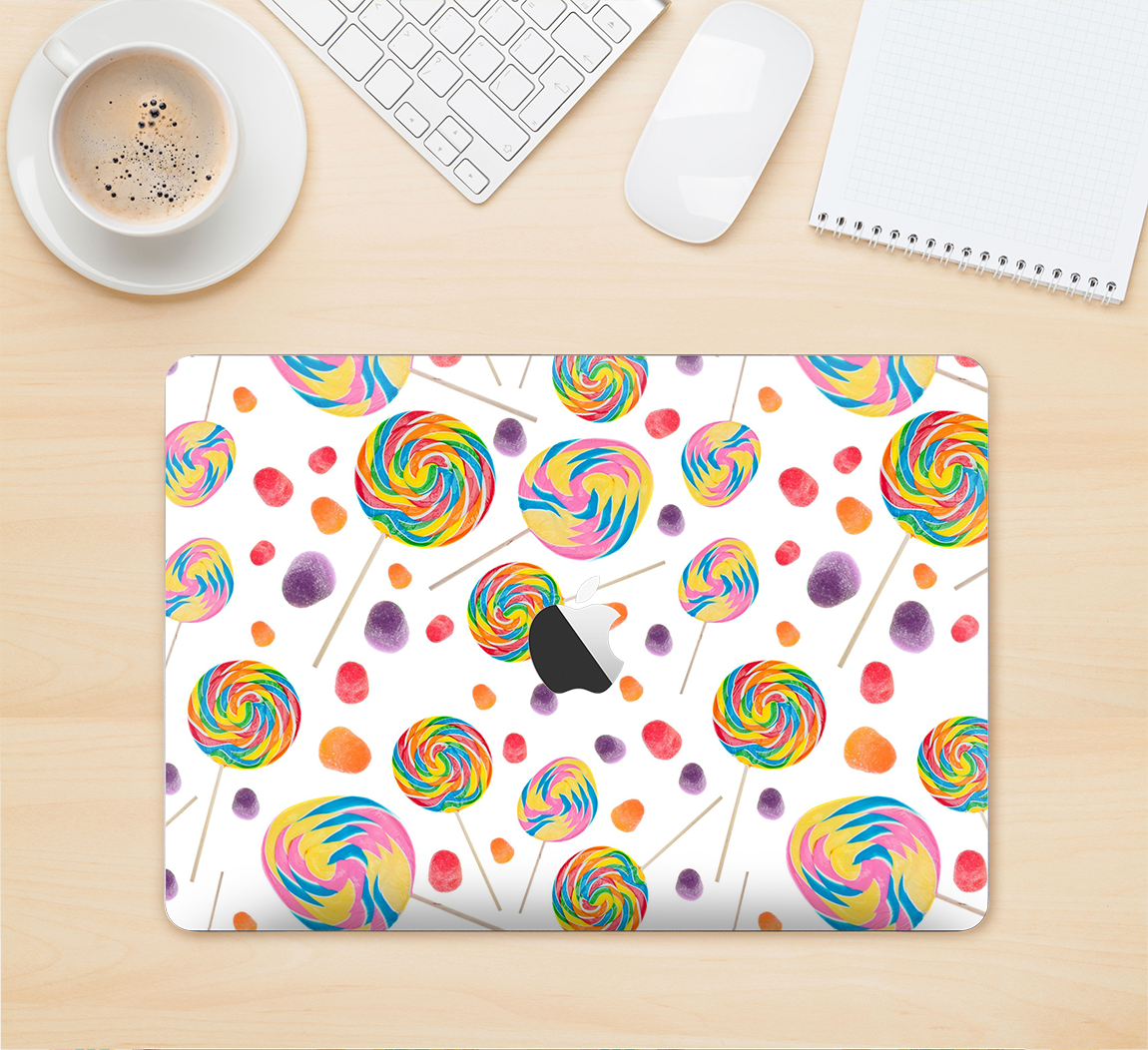 The Lollipop Candy Pattern Skin Kit for the 12" Apple MacBook (A1534 ...