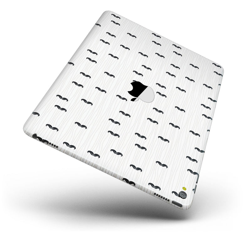 The Micro Mustache Pattern Full Body Skin for the iPad Pro (12.9" or 9 ...