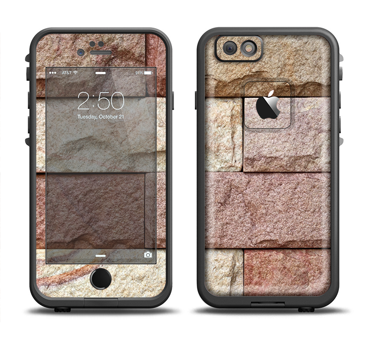 the mixed color stone wall v3 Apple iPhone 6/6s Plus LifeProof Fre Case ...