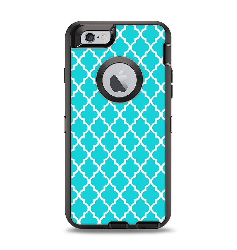 The Morocan Teal Pattern Apple iPhone 6 Otterbox Defender Case Skin Se ...