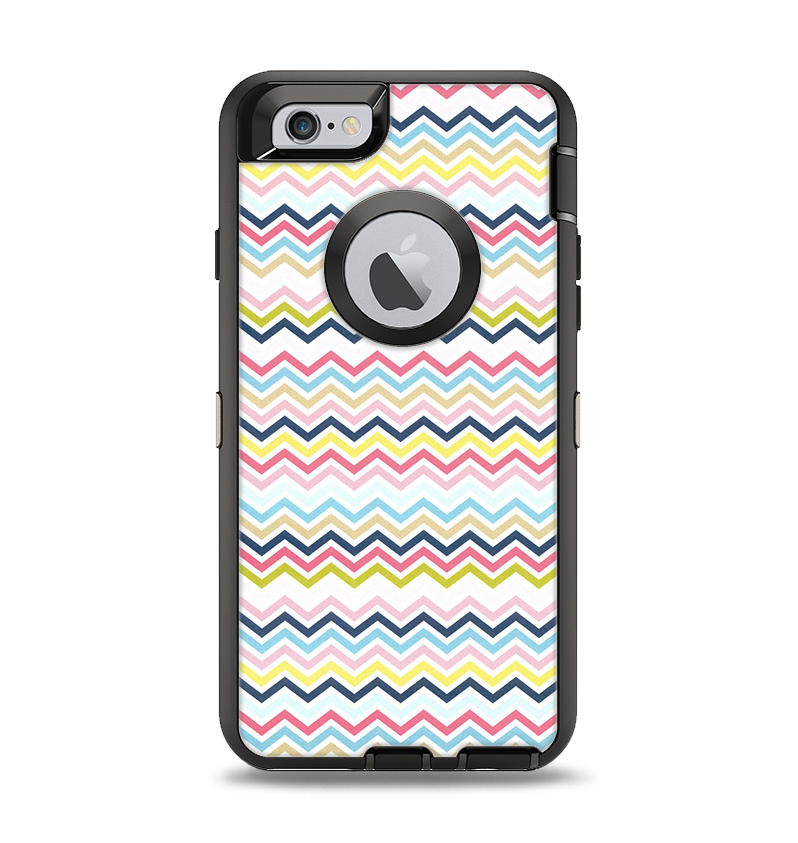 The Multi-Lined Chevron Color Pattern Apple iPhone 6 Otterbox Defender ...