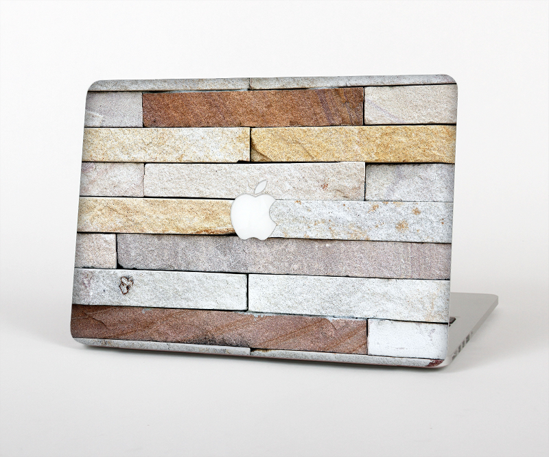 The Multicolored Stone Wall v5 Skin Set for the Apple MacBook Pro 15 ...