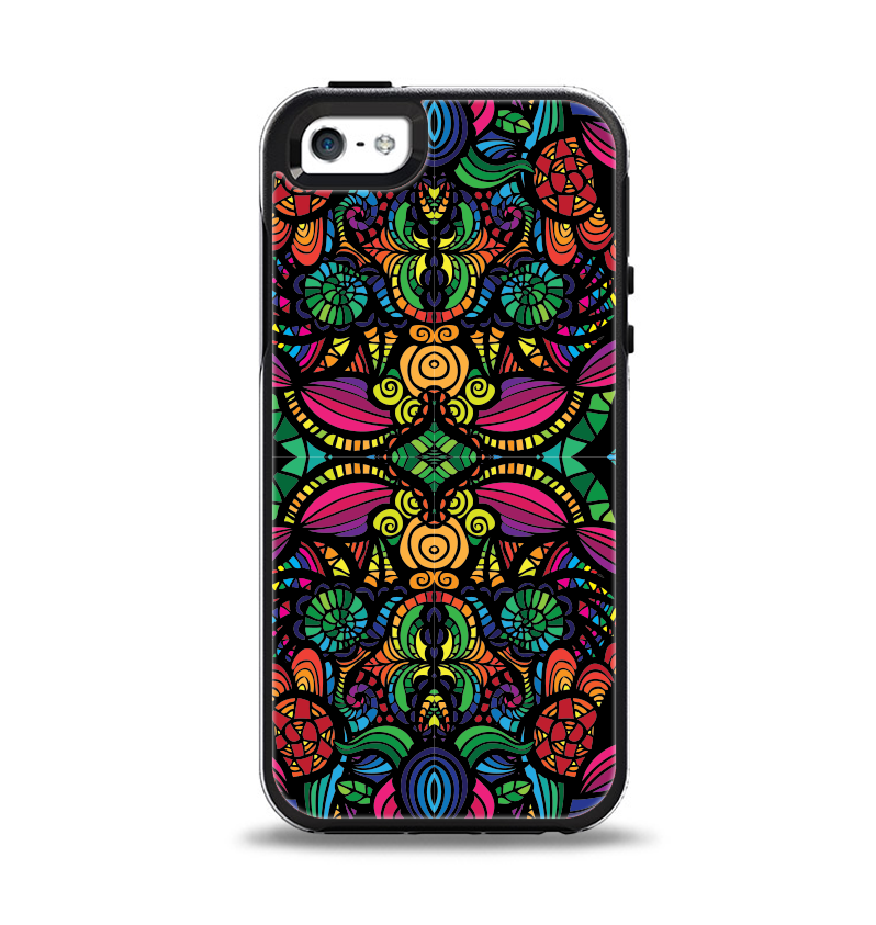 The Neon Colored Vector Seamless Pattern Apple iPhone 5-5s Otterbox Sy ...