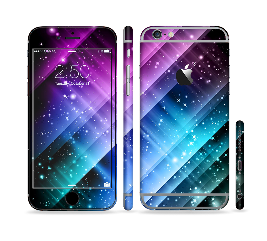 The Neon Glow Paint Sectioned Skin Series for the Apple iPhone 6s Plus ...