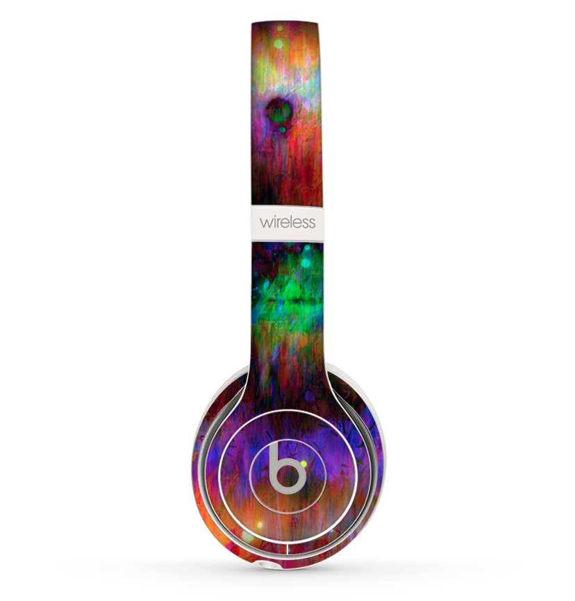 The Neon Paint Mixtured Surface Skin Set for the Beats by Dre Solo 2 W ...