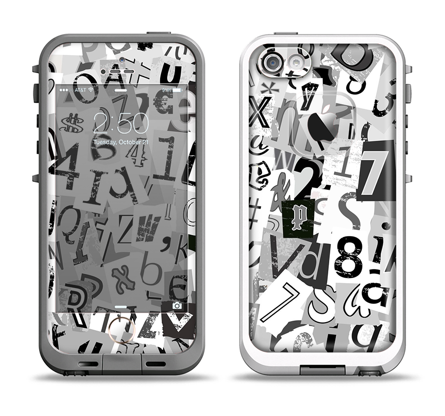 The Newspaper Letter Collage Apple iPhone 5-5s LifeProof Fre Case Skin ...