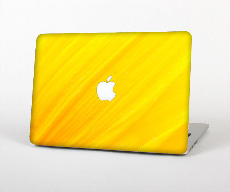 The Orange Abstract Wave Texture Skin Set for the Apple MacBook Pro 15 ...