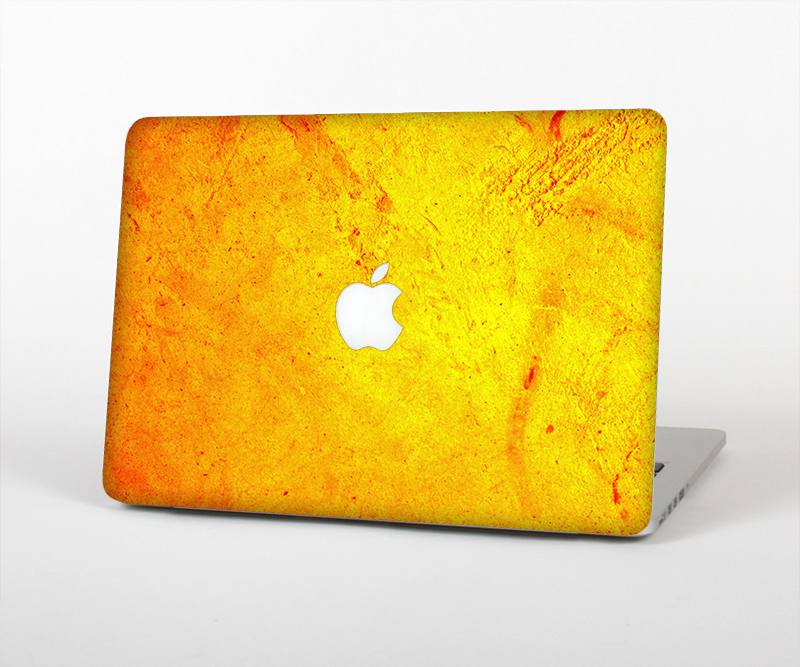 The Orange Vibrant Texture Skin Set for the Apple MacBook Pro 15" with ...